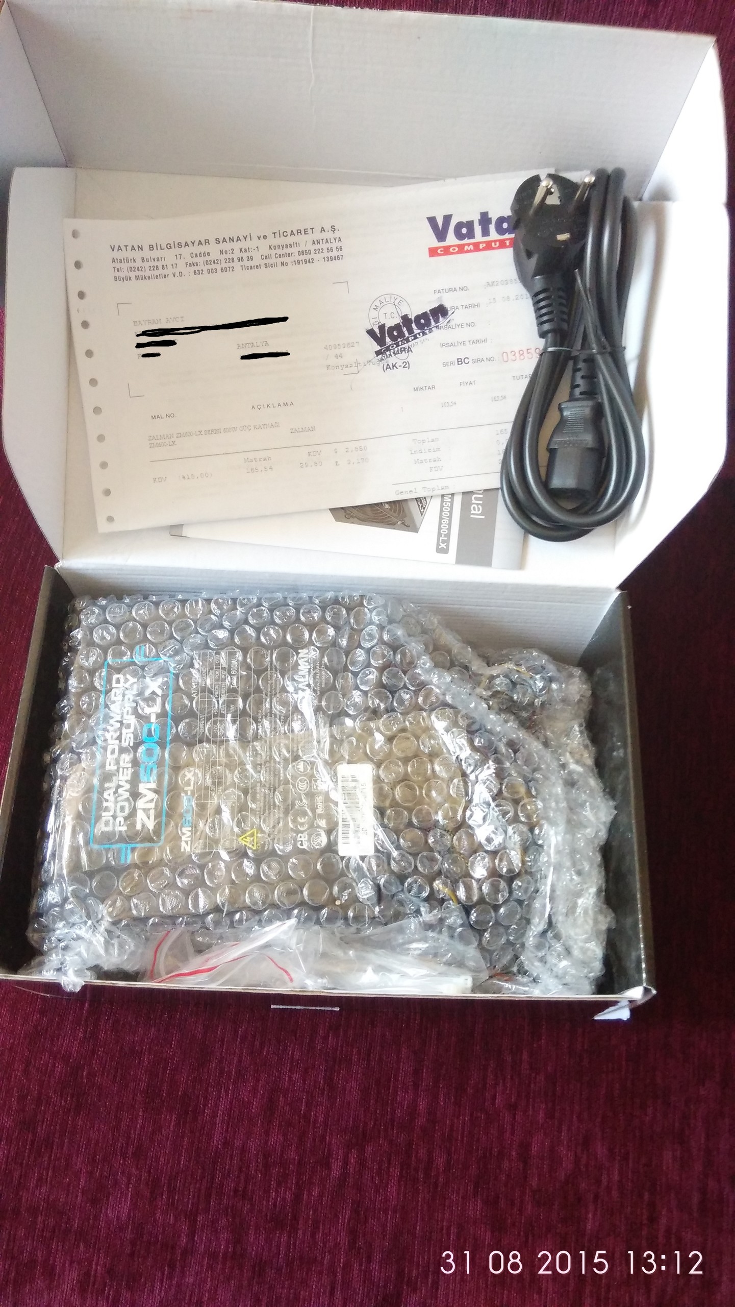 ZALMAN ZM600-LX POWER SUPPLY (İKİ HAFTALIK 150 tl) | DonanımHaber Forum