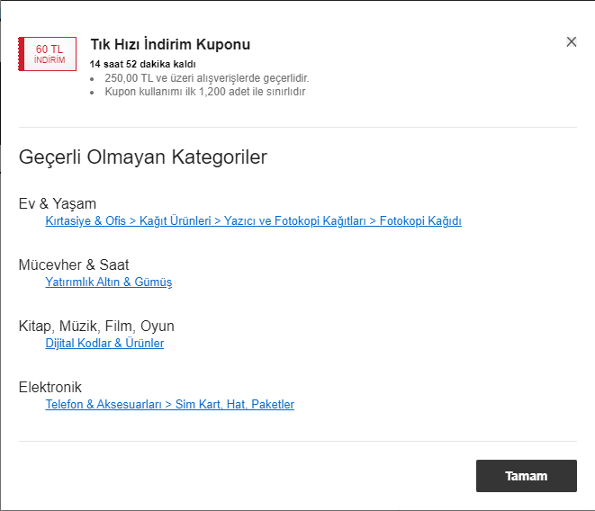 N11 Kupon festivali 9-10-11 Mart | DonanımHaber Forum » Sayfa 2